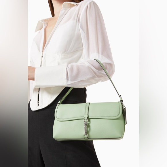 Coach | Bags | New Coach Hamptons Shoulder Bag In Pale Pistachio | Poshmark